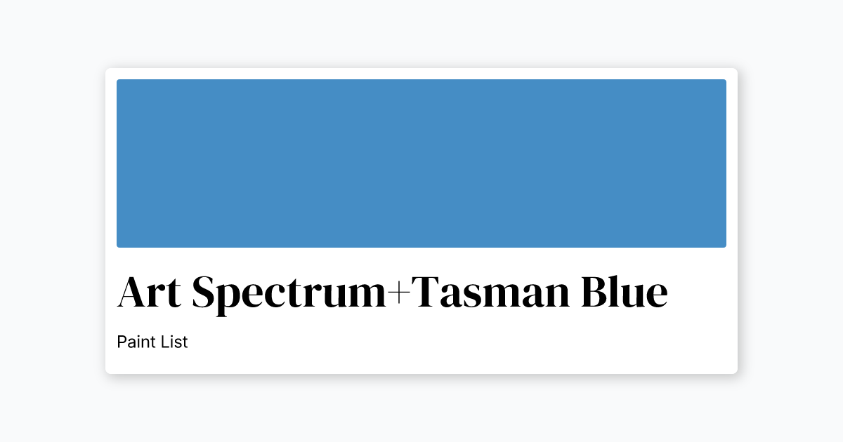 Art Spectrum Artists' Oil Paint Tasman Blue